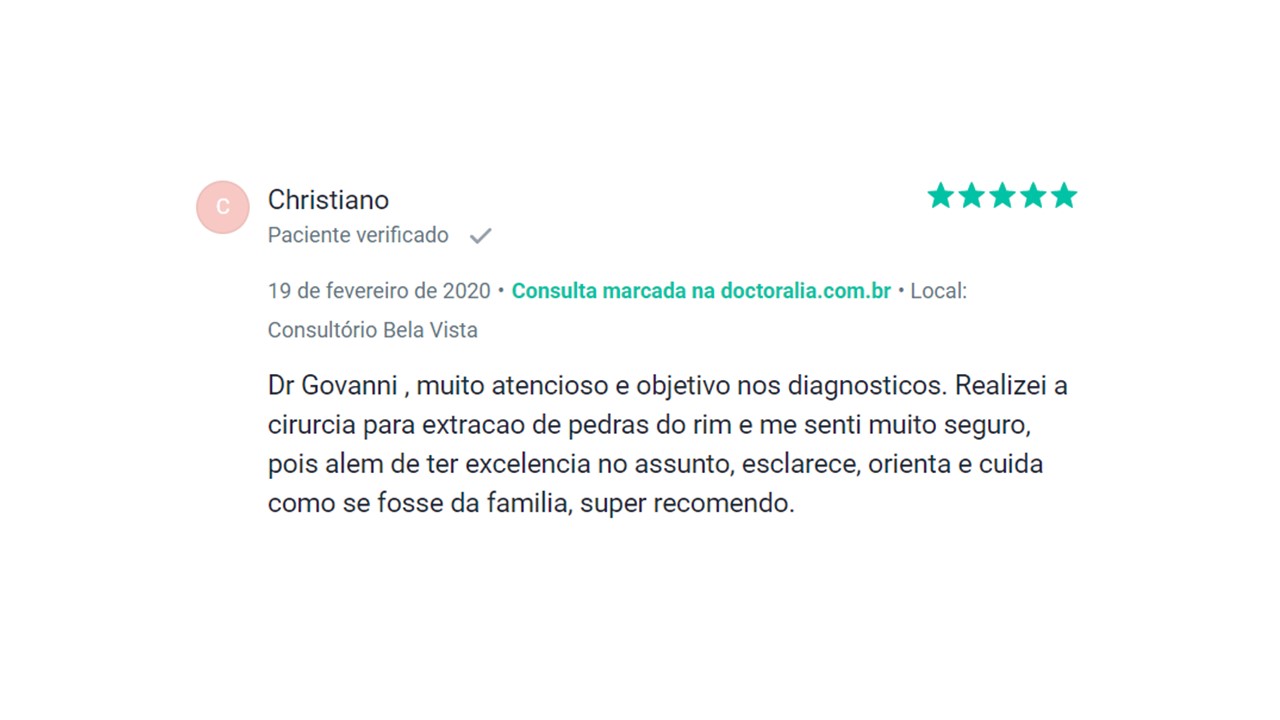 O Urologista - Dr Giovanni Marchini